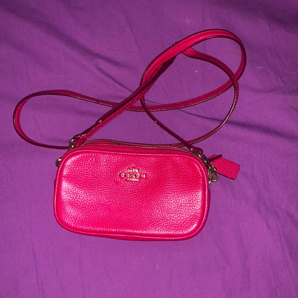 Coach | Bags | Coach Hot Pink Mini Purse | Poshmark